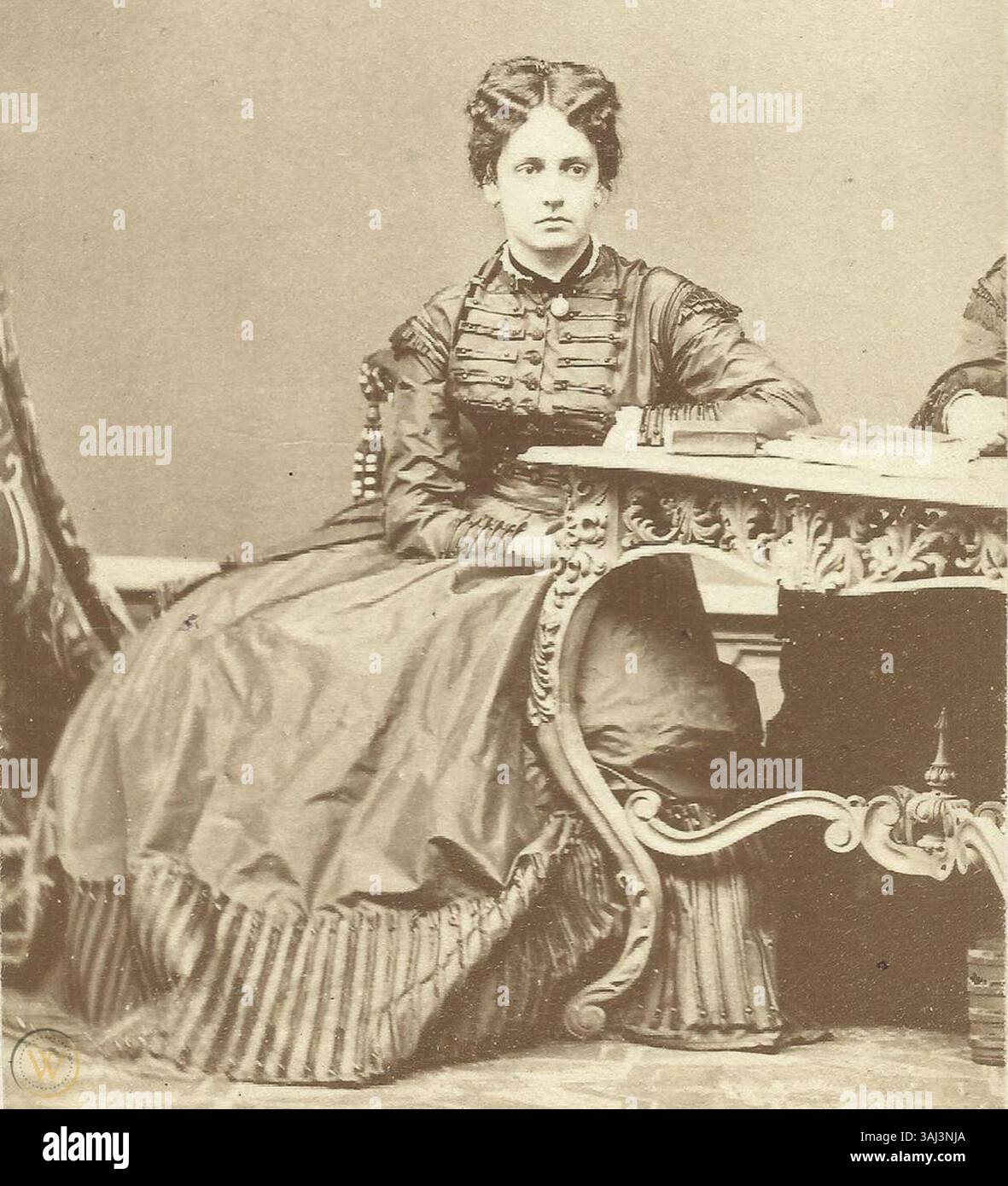 A portrait of Archduchess Maria Theresa of Austria-Este, who later ...