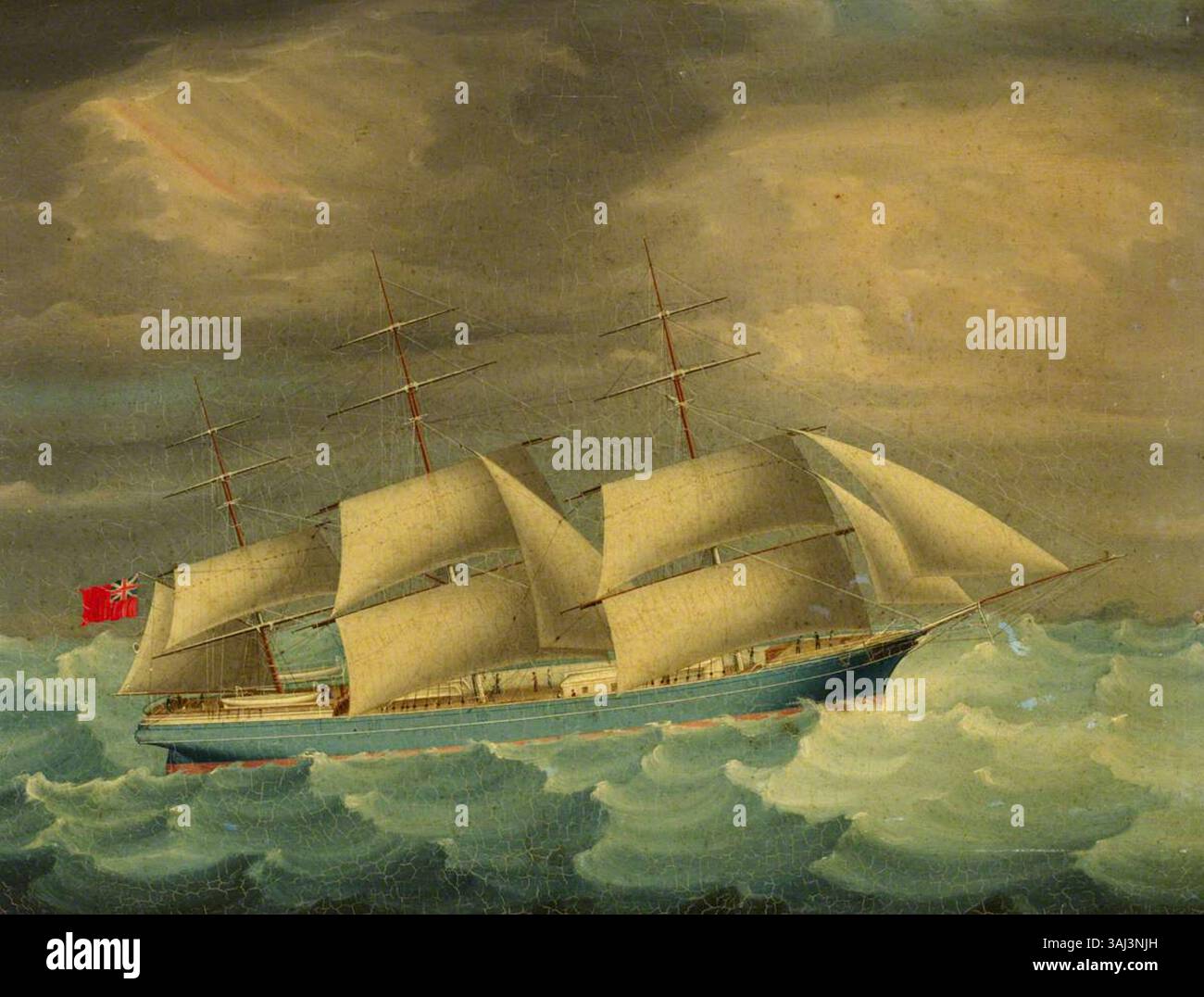 A painting by an anonymous British artist, created between 1865 and ...