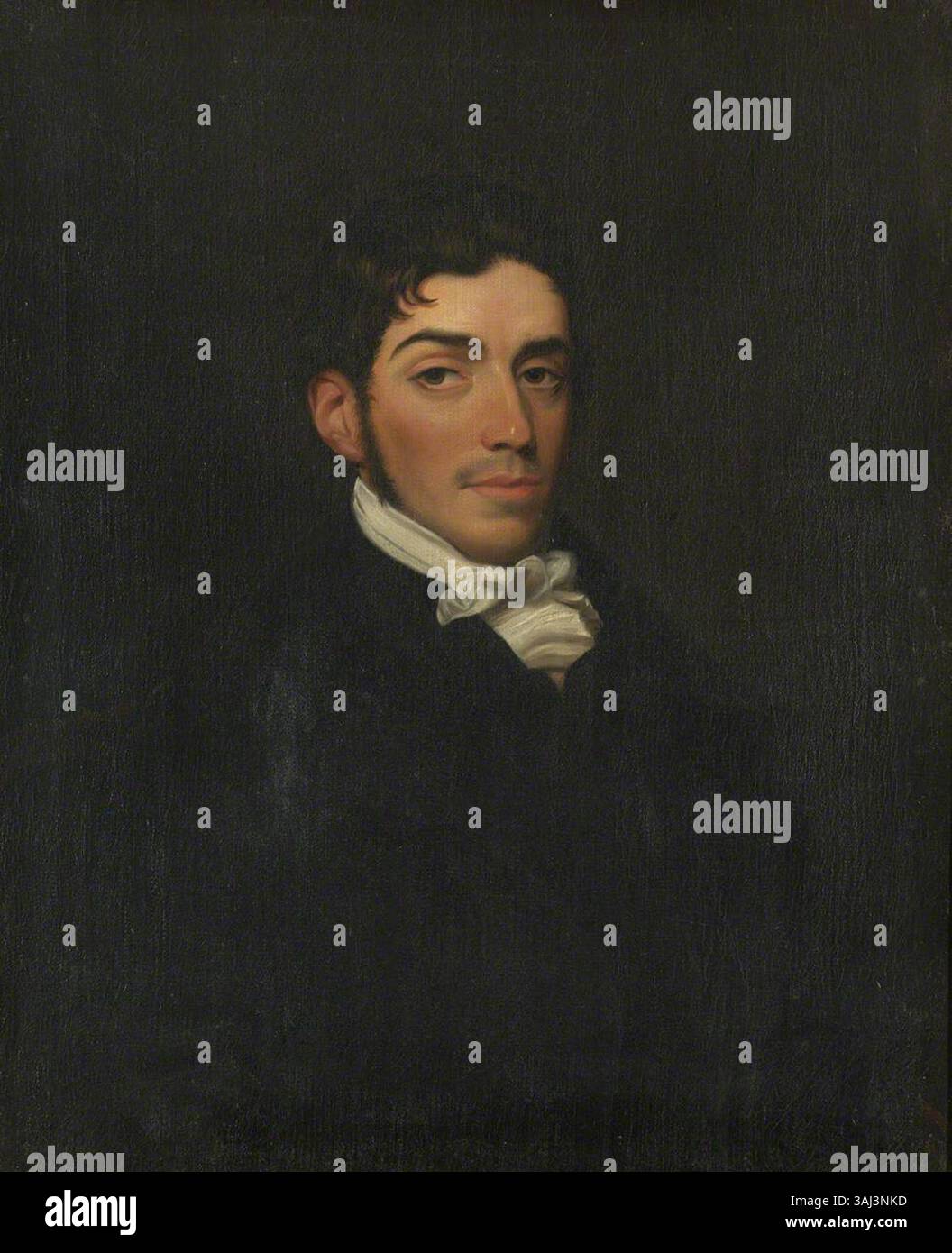 A portrait of Reverend Sir Henry Dryden, 3rd Baronet of Canons Ashby, painted in 1818. The oil ...