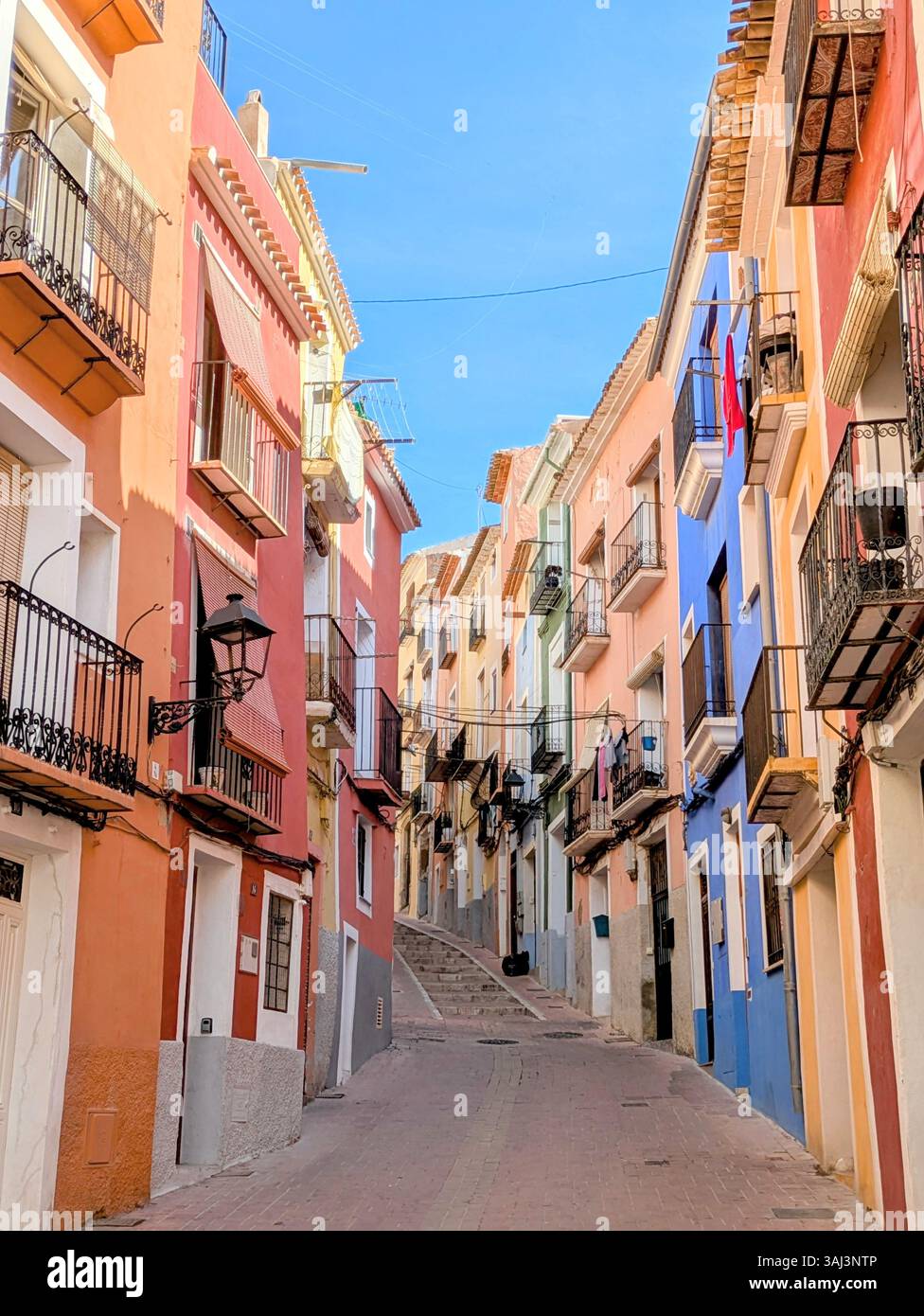 Villajoyosa Street scene Spain Stock Photo - Alamy