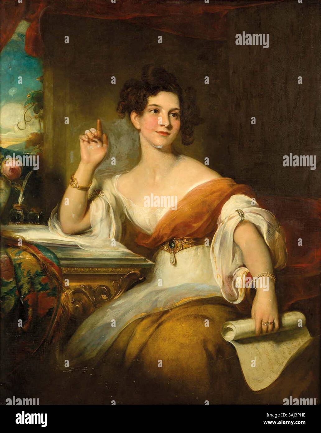 This portrait, painted circa 1831 by James Godsell Middleton, depicts ...