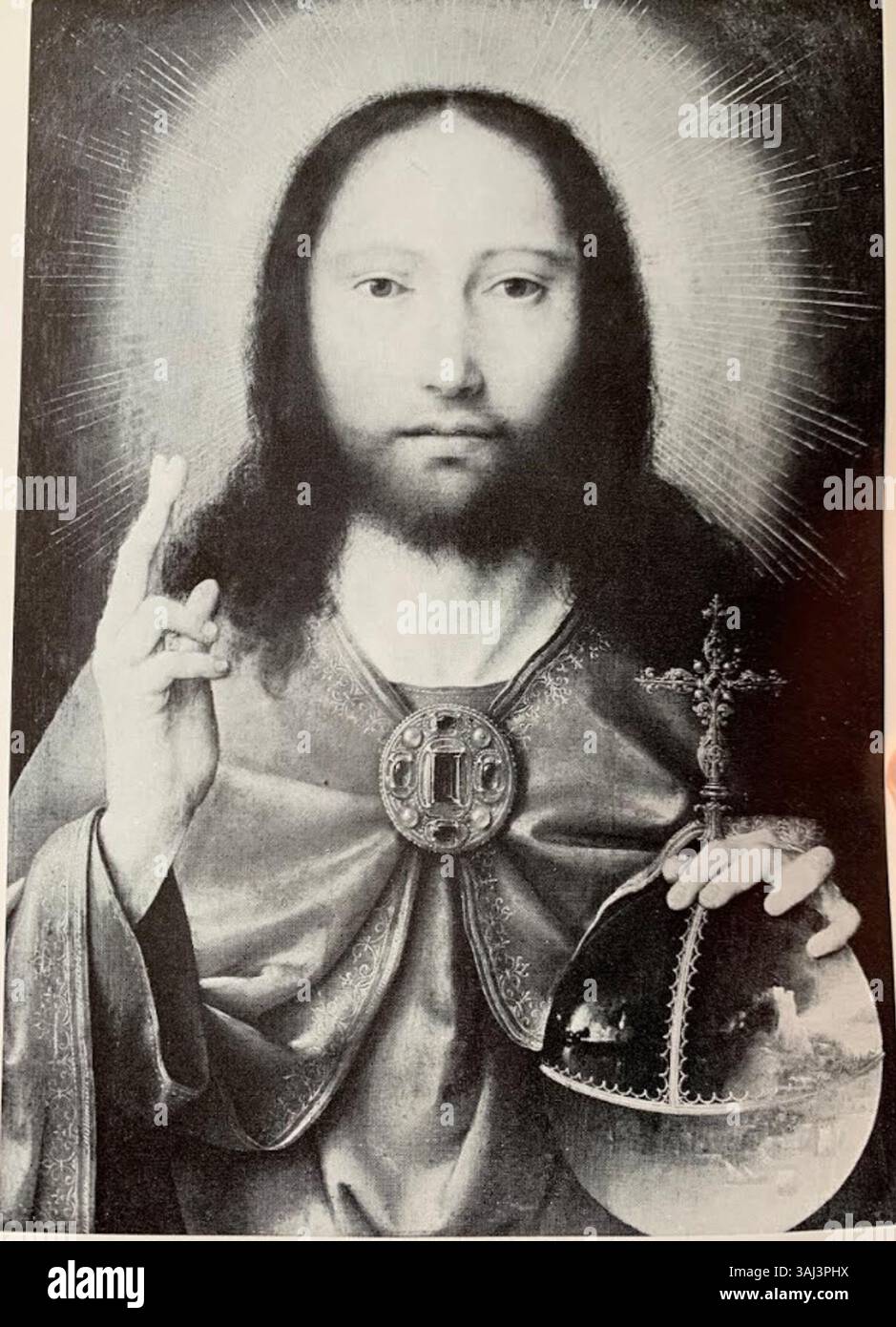 Joos van Cleve’s 'Salvator Mundi,' circa 1485-1540/1541, is an oil on panel painting from the ...