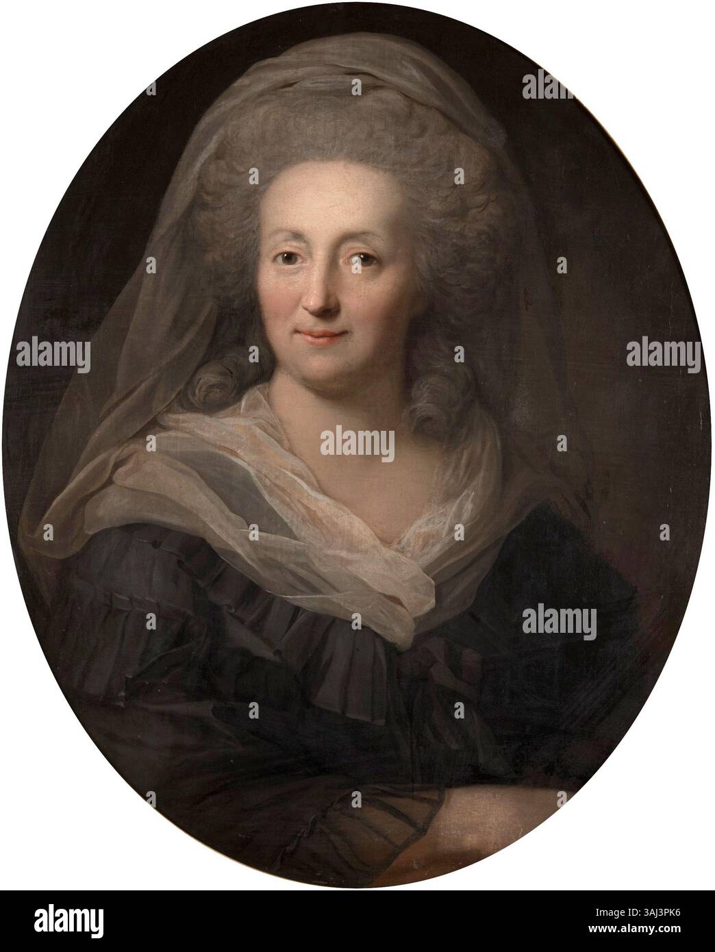 Attributed to Anton Graff, this 18th-century oil on canvas painting ...