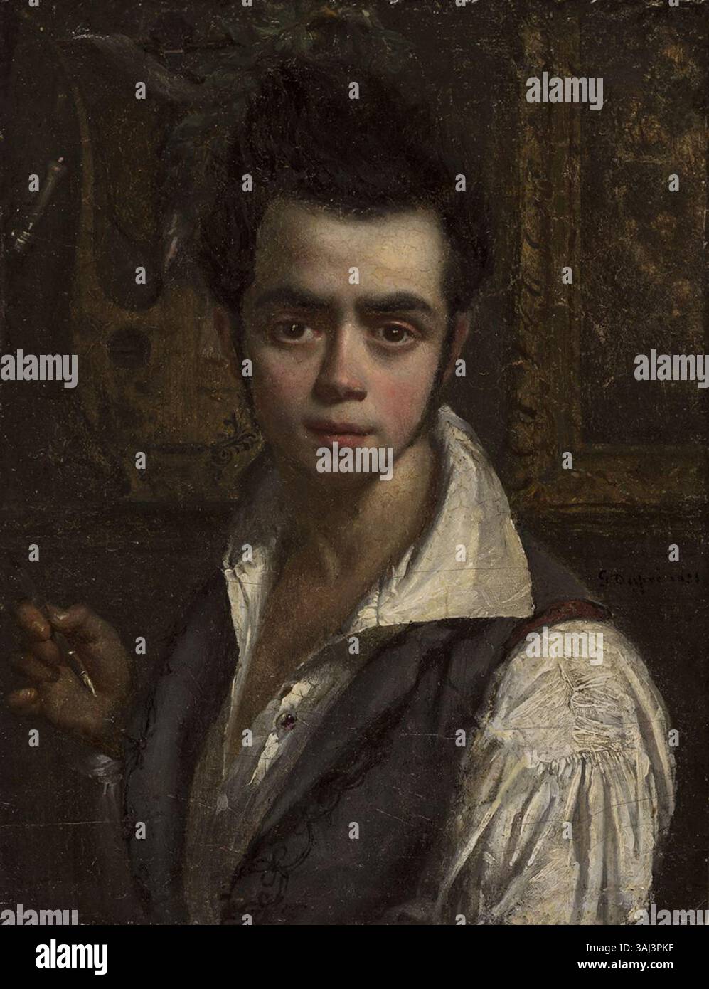 Georges Dupré’s 1831 self-portrait captures the French artist at the ...