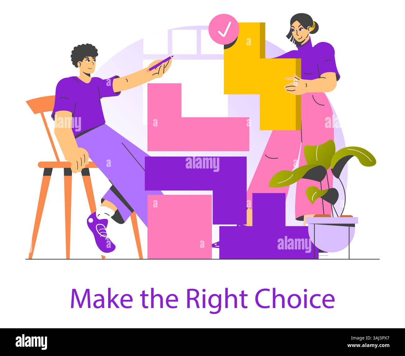 The essence of the decision Stock Vector Images - Alamy