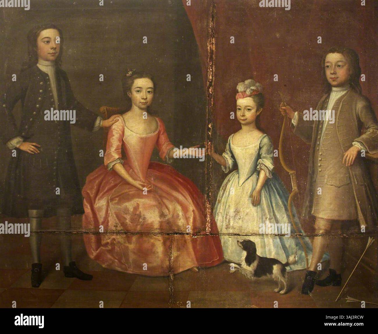 A portrait group of the four children of John Ivory Talbot: John ...