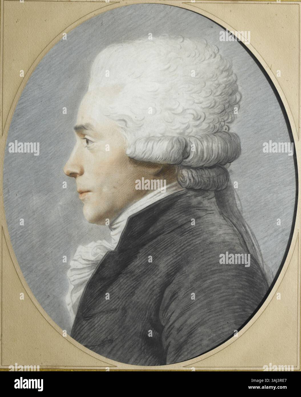 This circa 1794 pastel portrait by Joseph Boze portrays Maximilien de ...