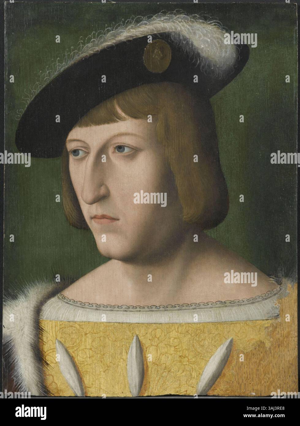 This portrait, attributed to Jean Perréal, depicts an unknown nobleman. Created around 1520, the ...