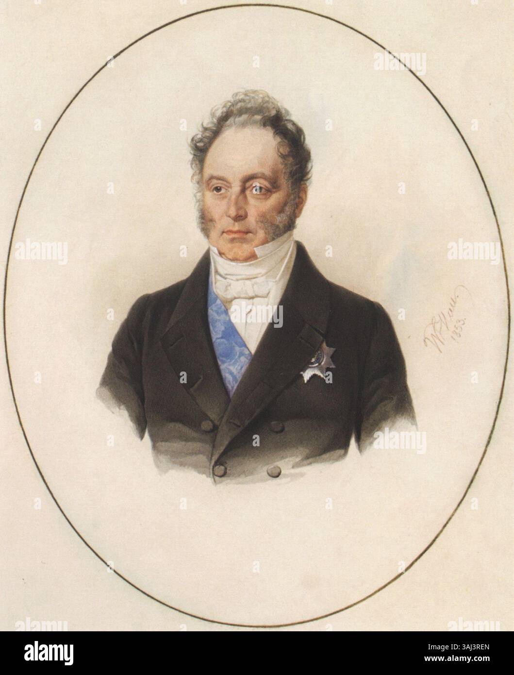 This portrait of Ribopier Alexander Ivanovich, painted in 1853 ...