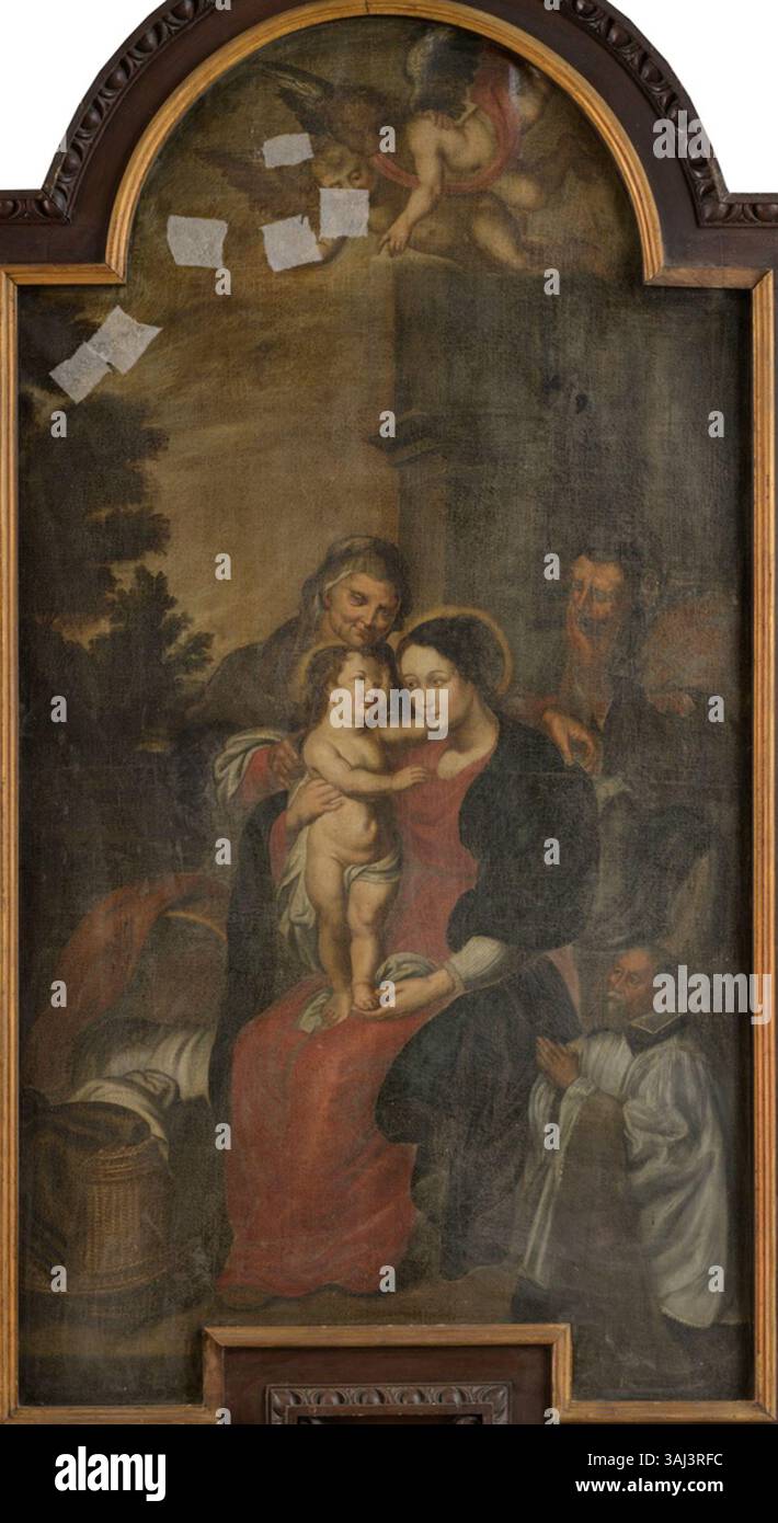 This 17th-century oil painting by an unknown Dutch artist depicts Saint ...