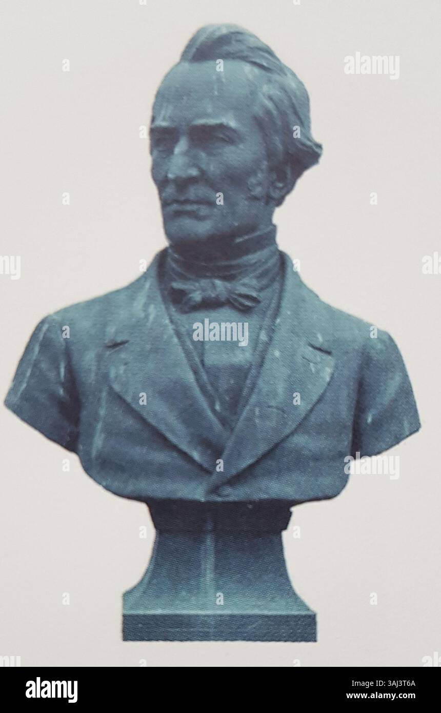 Walter Runeberg’s bronze sculpture of Anders Retzius, created in 2020 ...