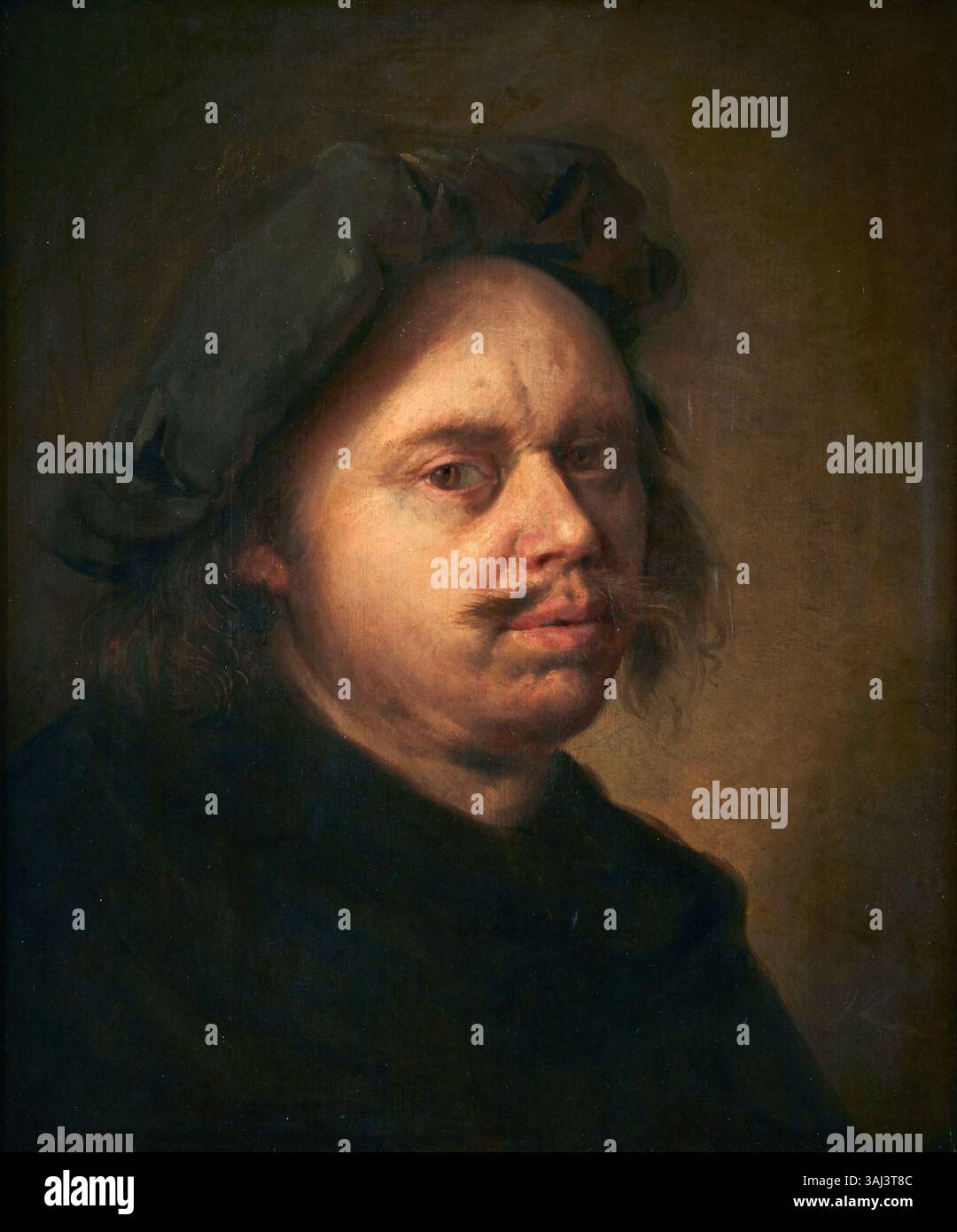 Egbert van Heemskerck's 1670 self-portrait in oil on panel reflects the ...