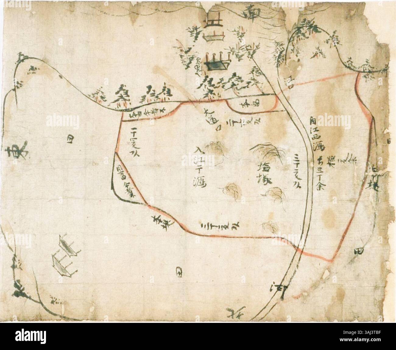 Salt fields map hi-res stock photography and images - Alamy