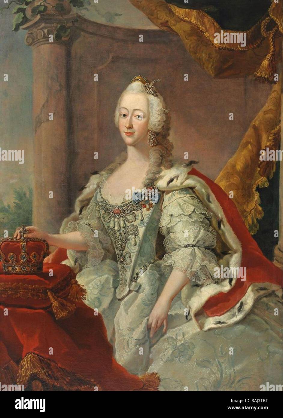 This 18th-century portrait by Peter Wichmann depicts Juliana Maria of ...