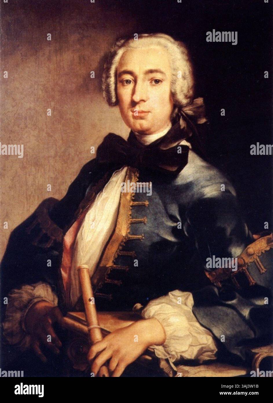 A painting by Francesco Solimena from circa 1725 depicting Johann ...