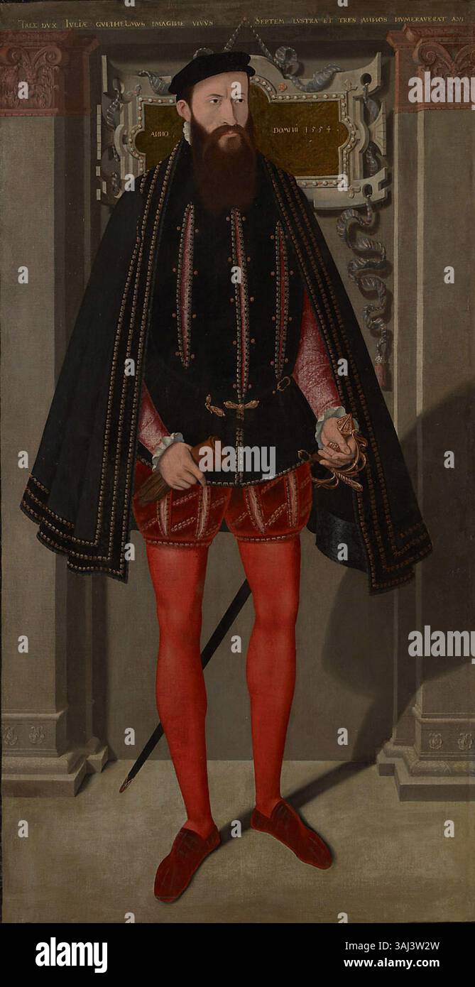 This full-length portrait of Herzog Wilhelm V of Jülich-Cleve-Berg ...