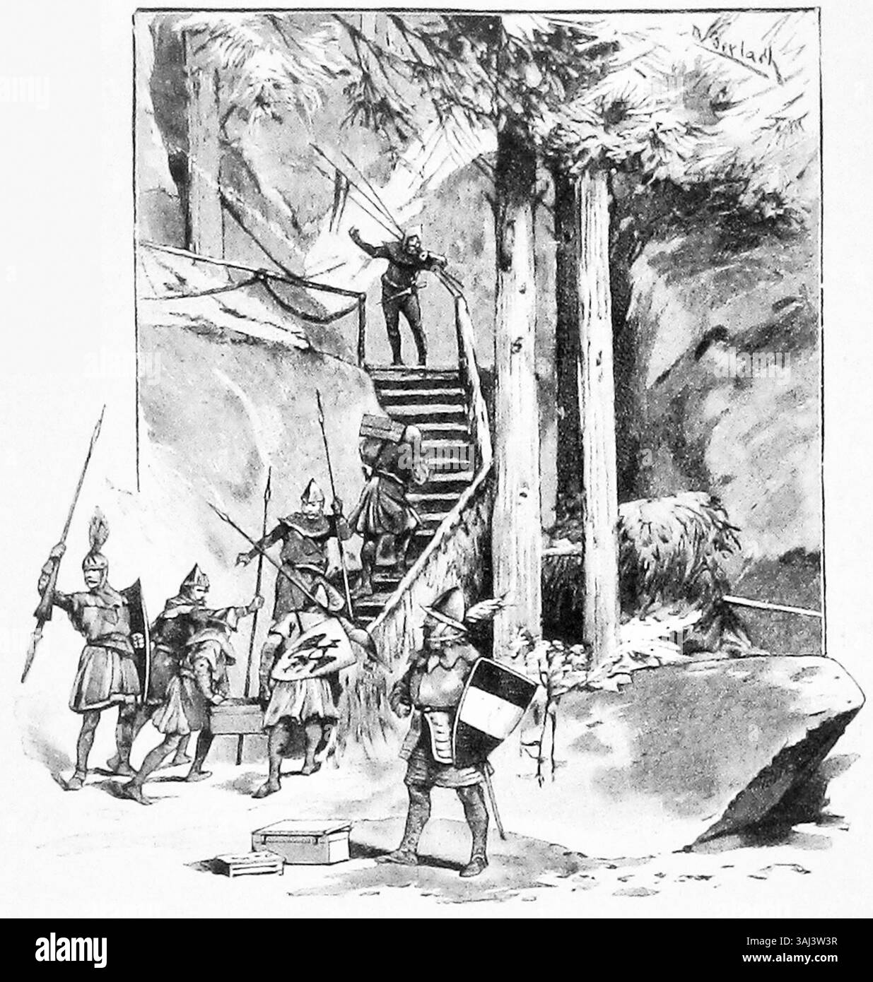 An illustration from the German periodical 'Die Gartenlaube' (1890 ...