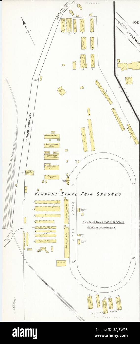 This detail from the 1917 Sanborn Fire Insurance Map shows the layout ...