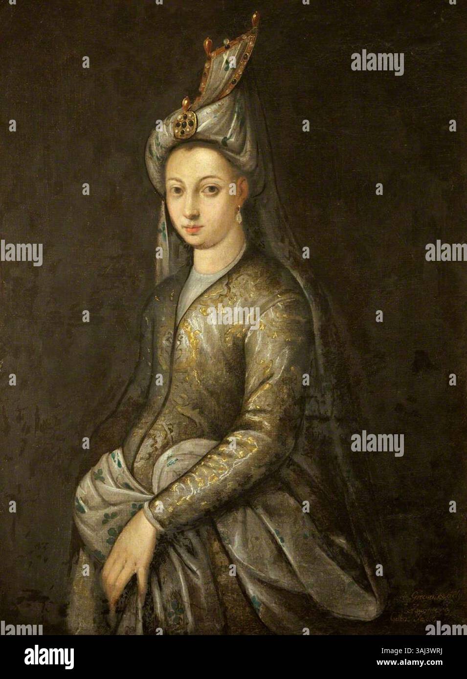 A painting after Titian, portraying Mihrimah Sultan, daughter of ...