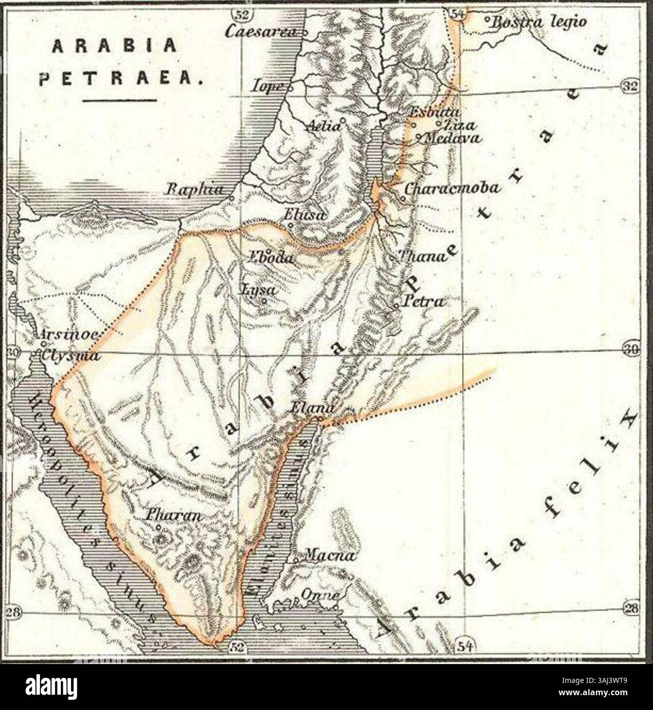 This 1865 map by Karl von Spruner features the Holy Land, focusing on ...