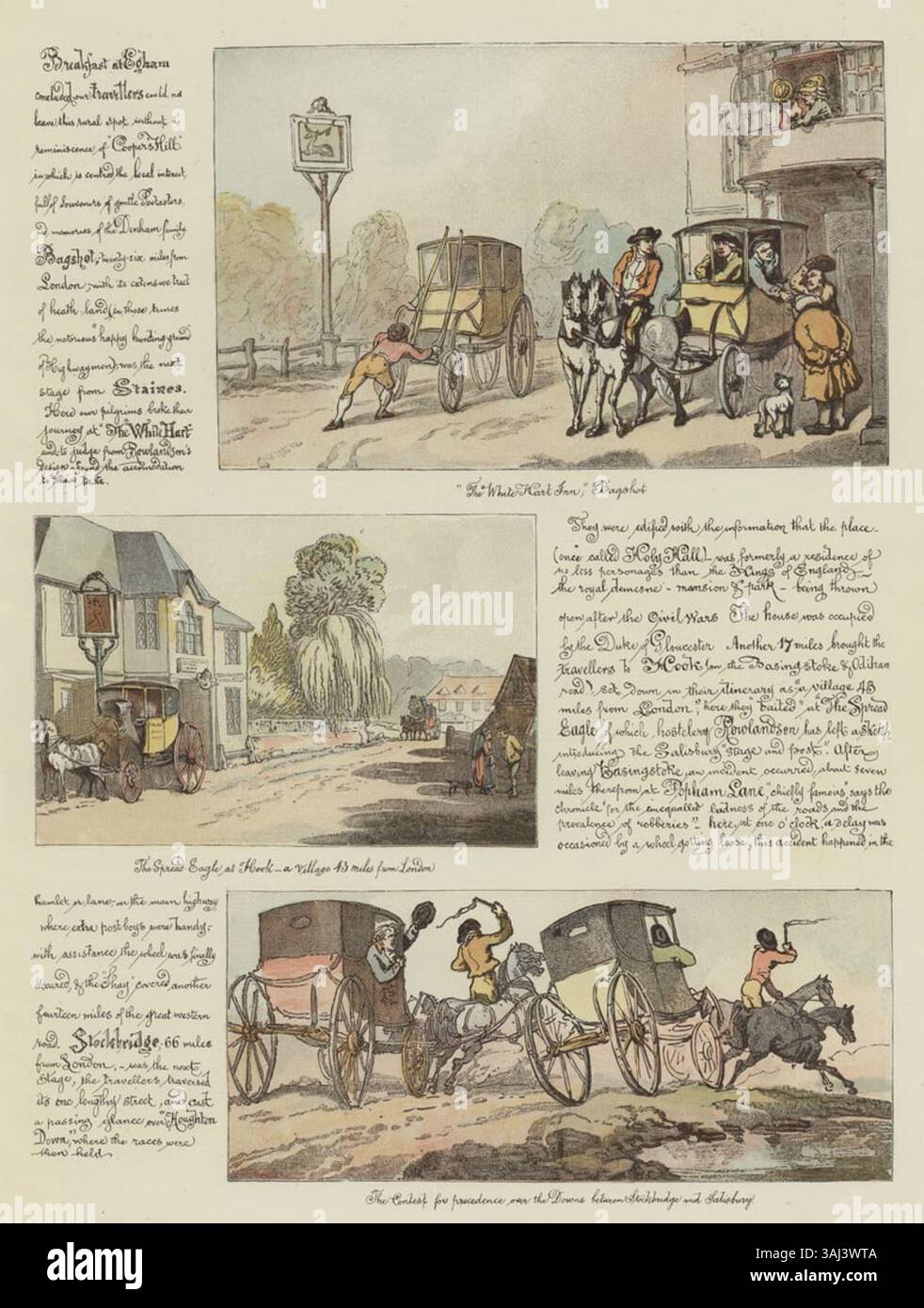 This illustration from Thomas Rowlandson’s *Tour in a Post Chaise ...