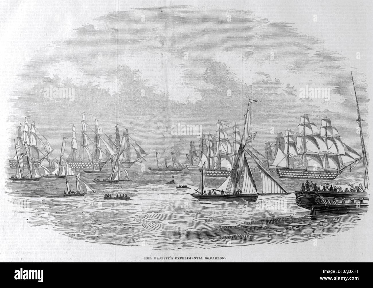 This 1845 print from The Illustrated London News depicts Her Majesty's ...