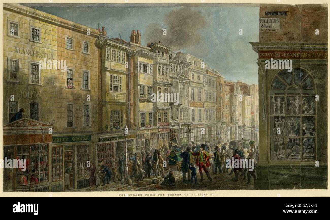 This 1824 watercolor by George Scharf captures a view of The Strand ...