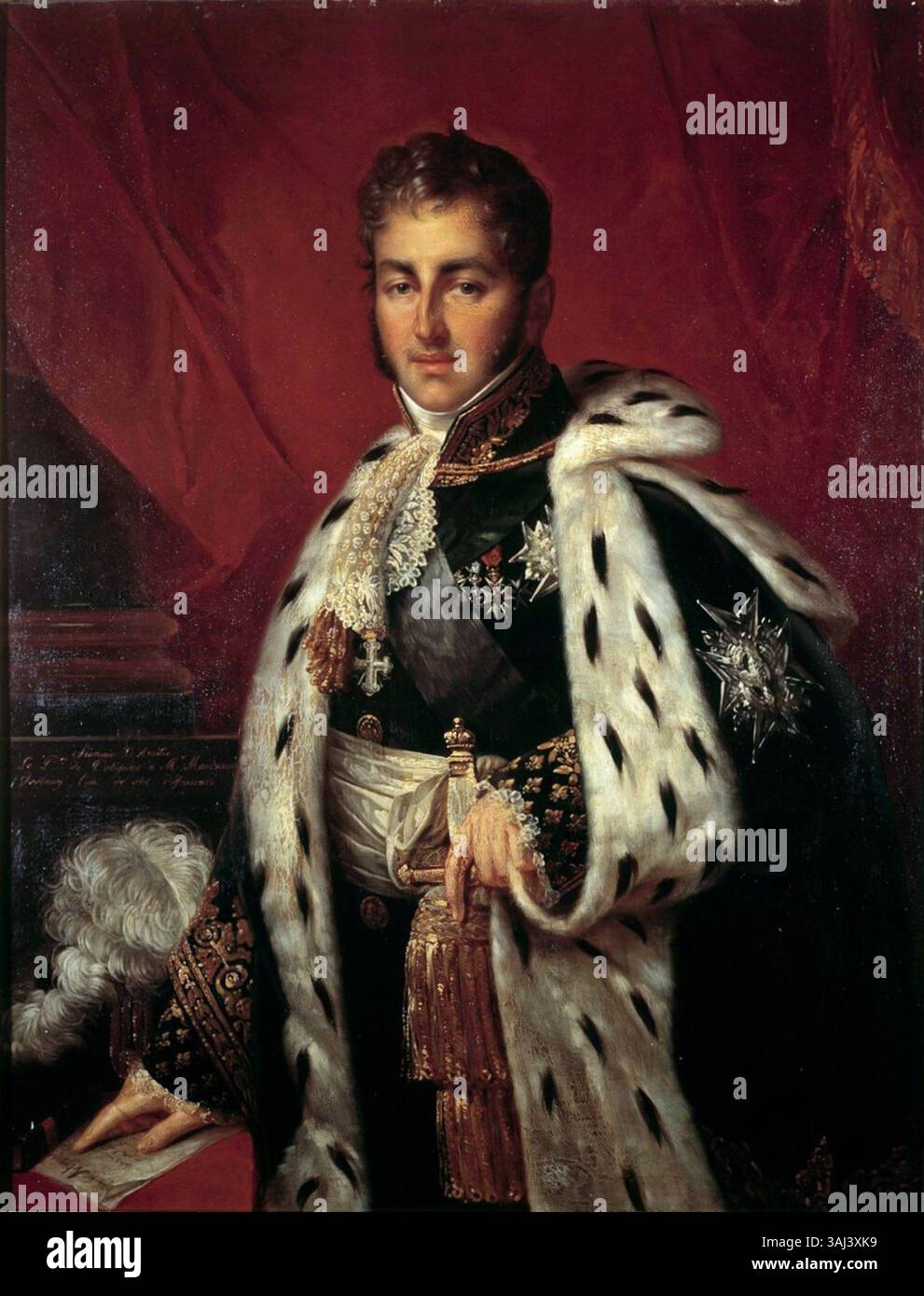 A 19th-century oil portrait by François Gérard depicting Jules de ...