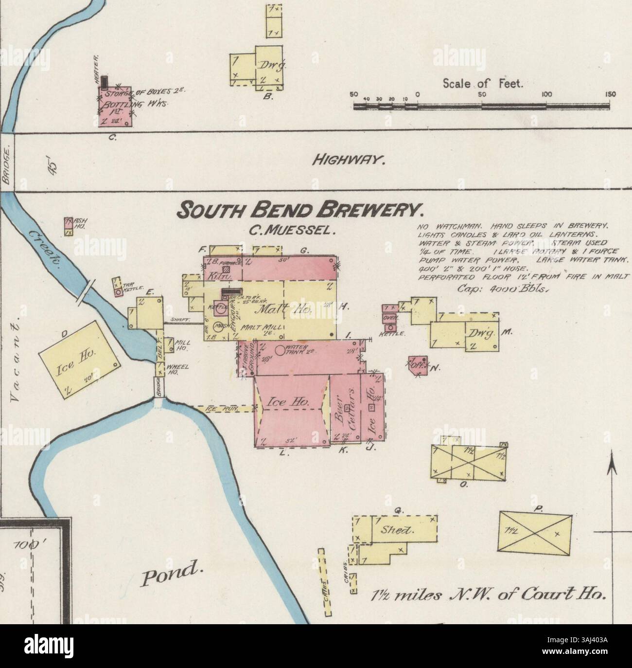 1885 fire map hi-res stock photography and images - Alamy