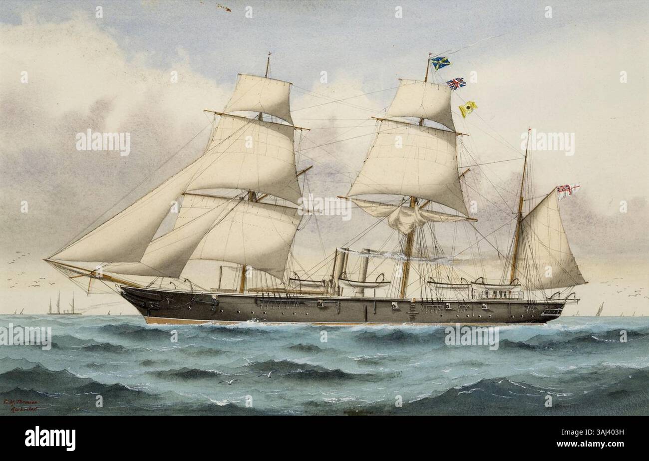 This watercolor by William Mackenzie Thomson illustrates the British ...