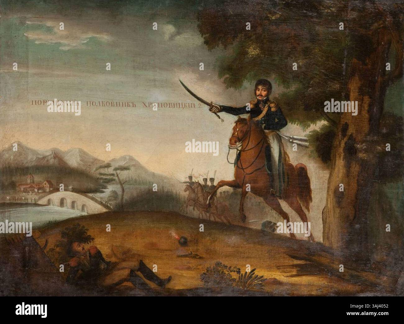 A depiction of Stepan Semenovich Hrapovitskiy, a Russian nobleman from ...