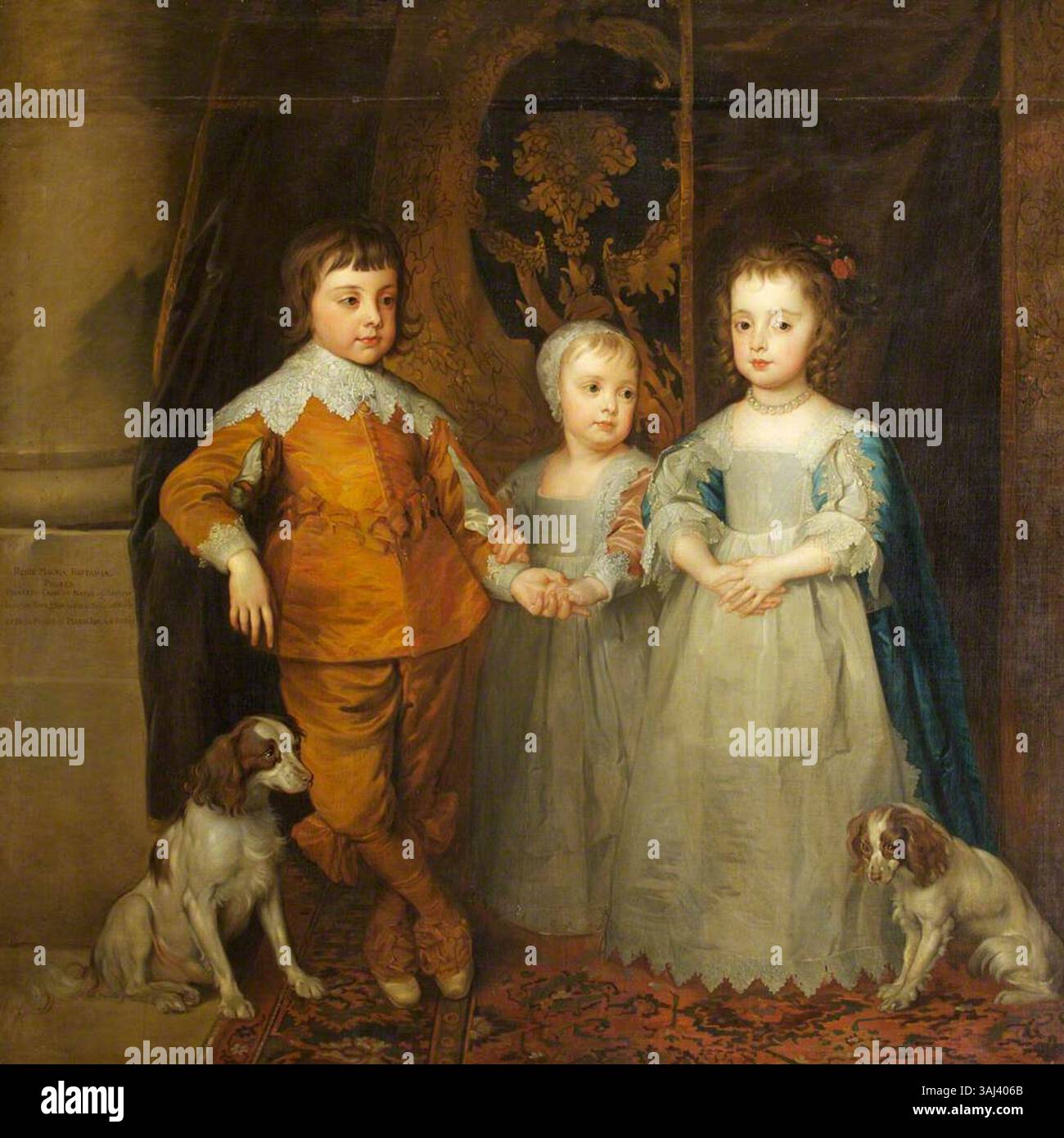 This 18th-century copy of Anthony van Dyck's work depicts the three ...