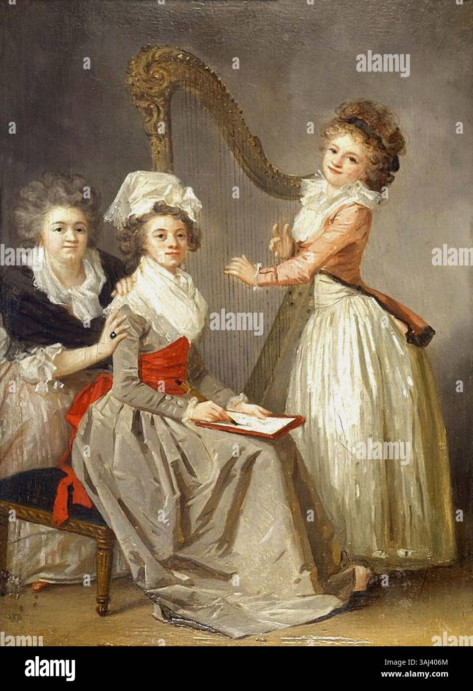 This 1787-88 portrait by Marguerite Gérard depicts Marie Ledoux, wife ...