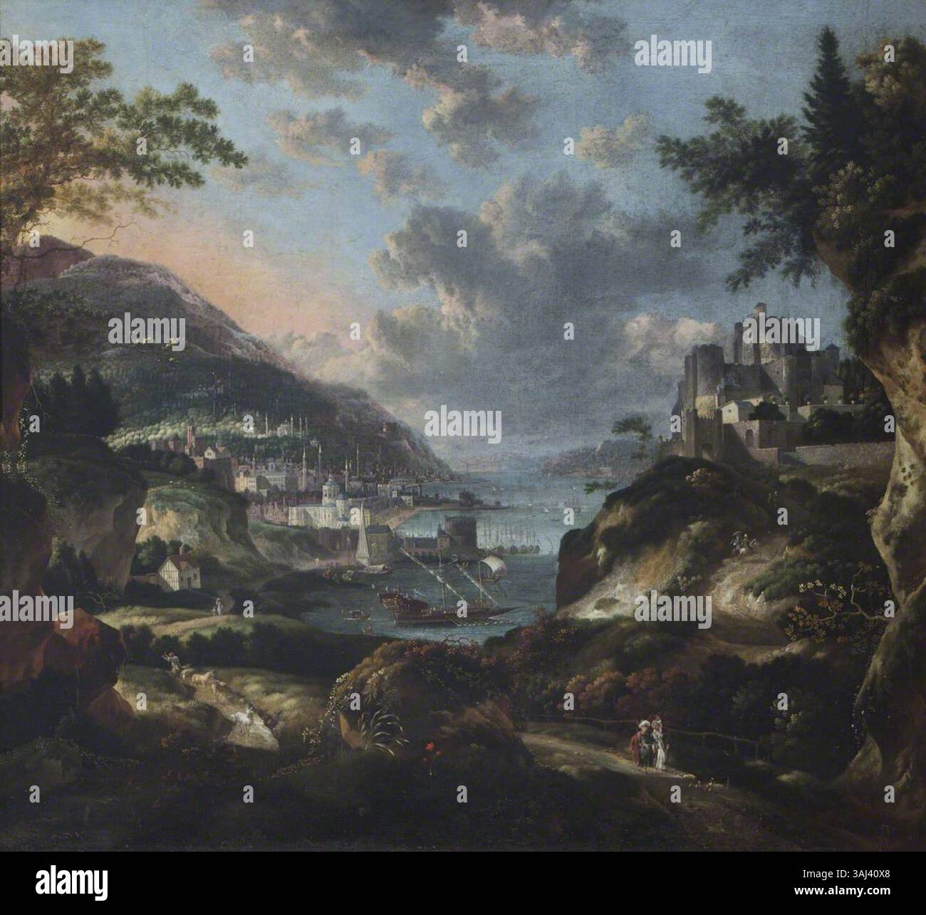 This oil painting by Jan Griffier I, created between 1665 and 1718 ...