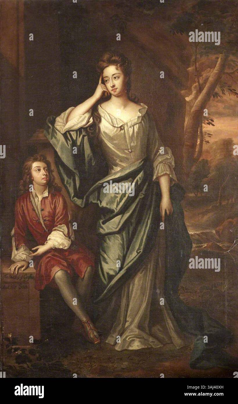 This portrait, after Godfrey Kneller, depicts Lady Isabella Bennet, Duchess of Grafton (1667 ...