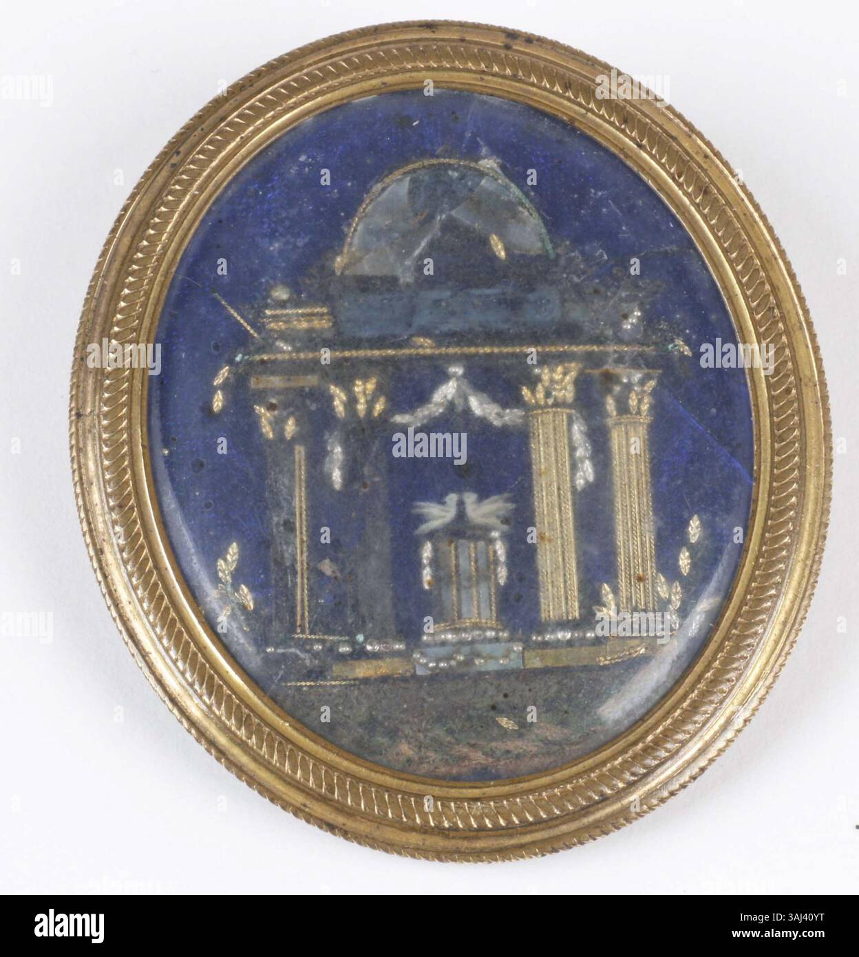 A miniature painting created between 1800 and 1825, displayed at ...
