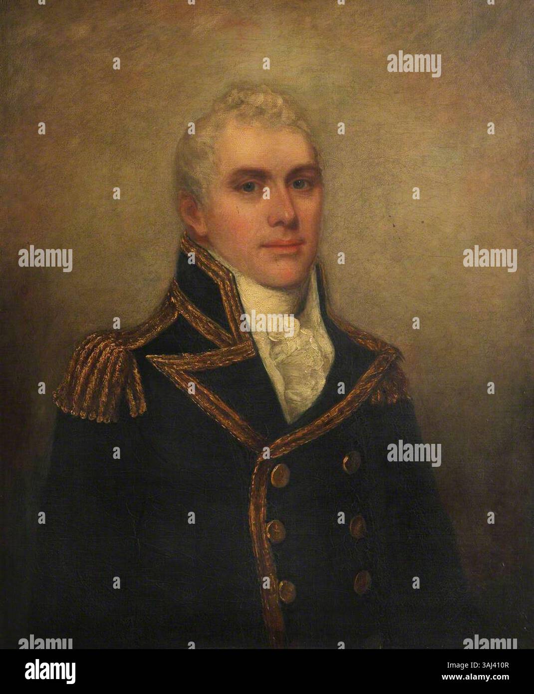 This portrait of Captain Joseph Bingham (1769-1825) depicts the naval officer in formal attire ...