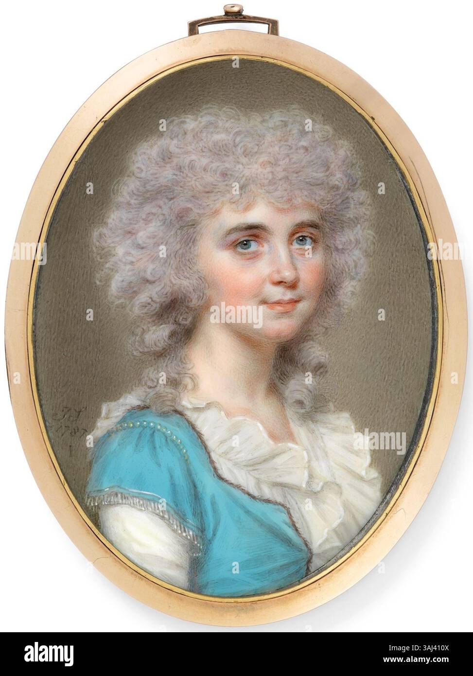 This miniature portrait by John Smart depicts Mrs. Elizabeth Campbell ...