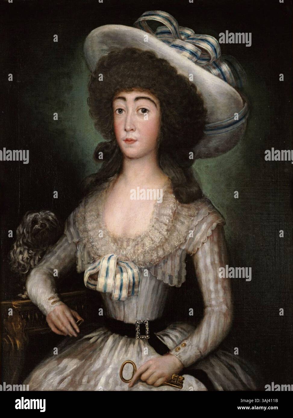 The portrait of María Teresa de Silva, 13th Duchess of Alba, painted by ...