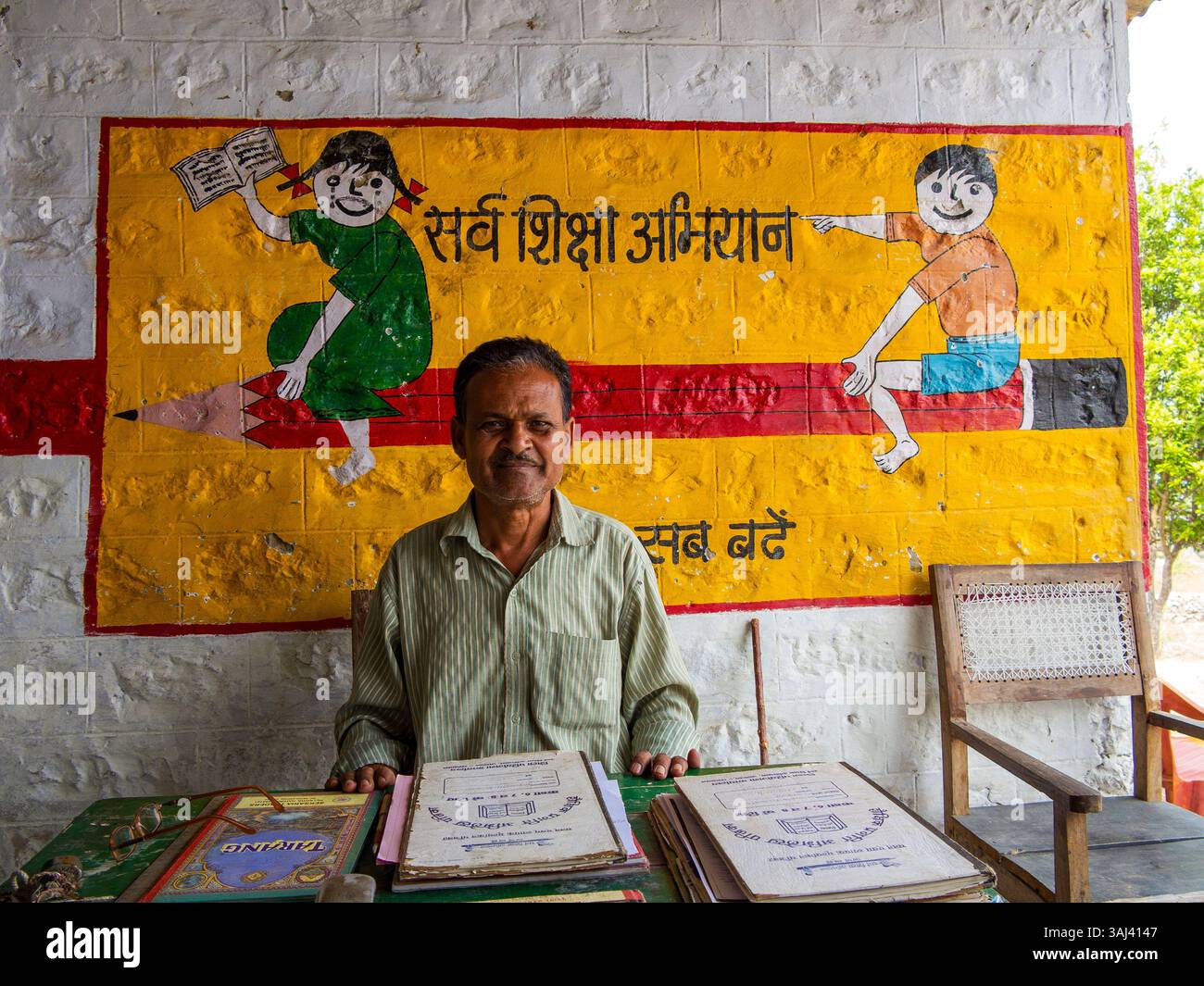 Teacher at the remote Kot Kendri Village, made famous by Jim Corbett in ...