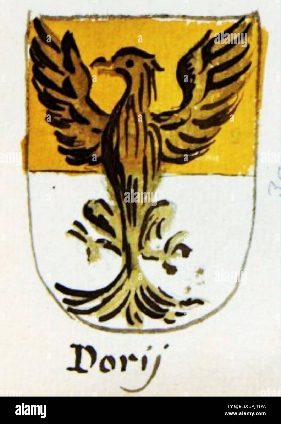 The 17th-century Doria family crest symbolizes the historical influence ...
