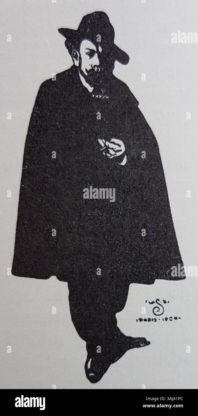 Self-portrait of Werner Sundblad, painted in 1905, captured in a photographed portrait from ...