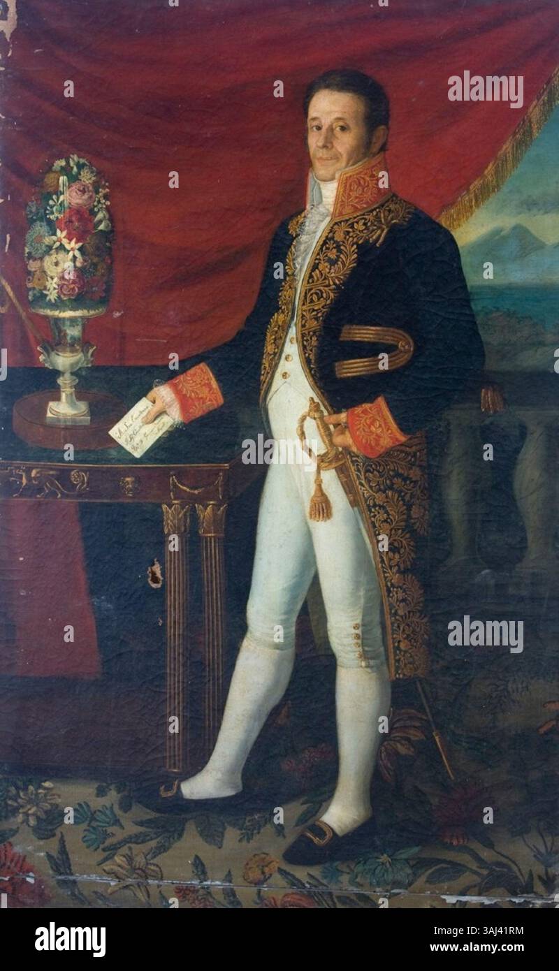 This 18th-century portrait is a depiction of Baron Gennaro Ferrara ...
