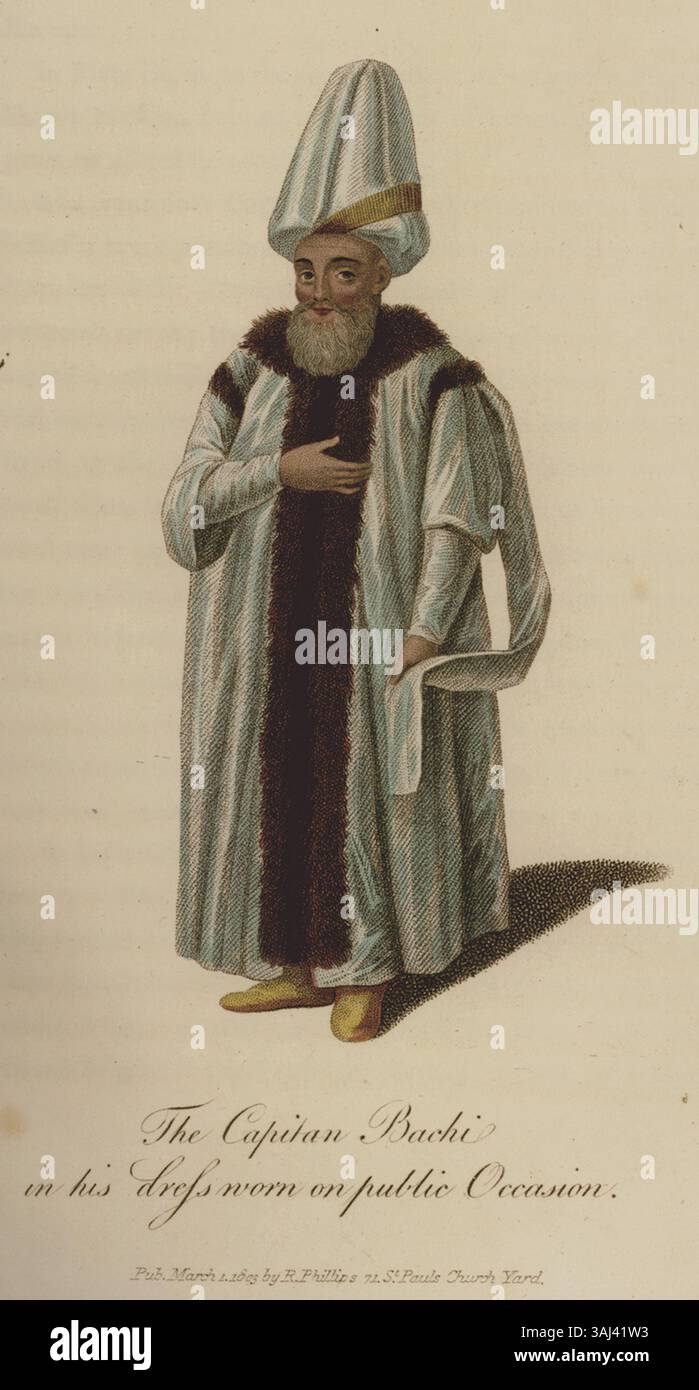 This portrait depicts the Grand Admiral of the Ottoman navy, Küçük ...