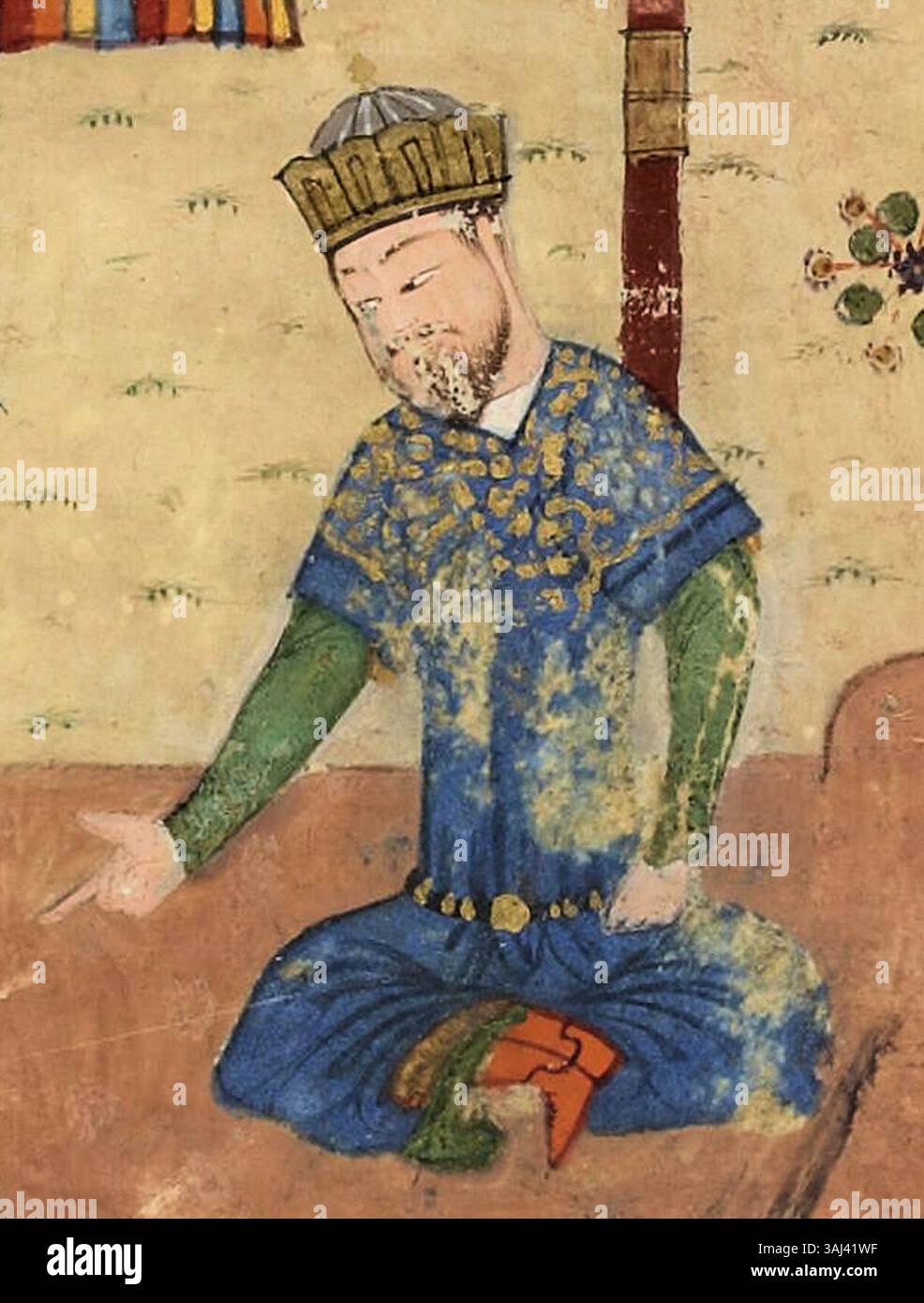 Portrait of Tegüder, a Seljuk Sultan from the 15th century. This ...
