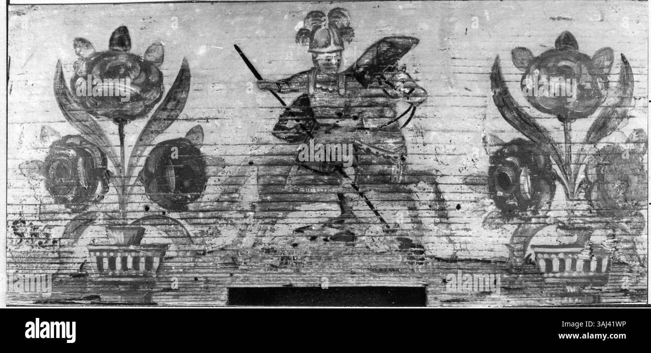 Knight dragon painting Black and White Stock Photos & Images - Alamy