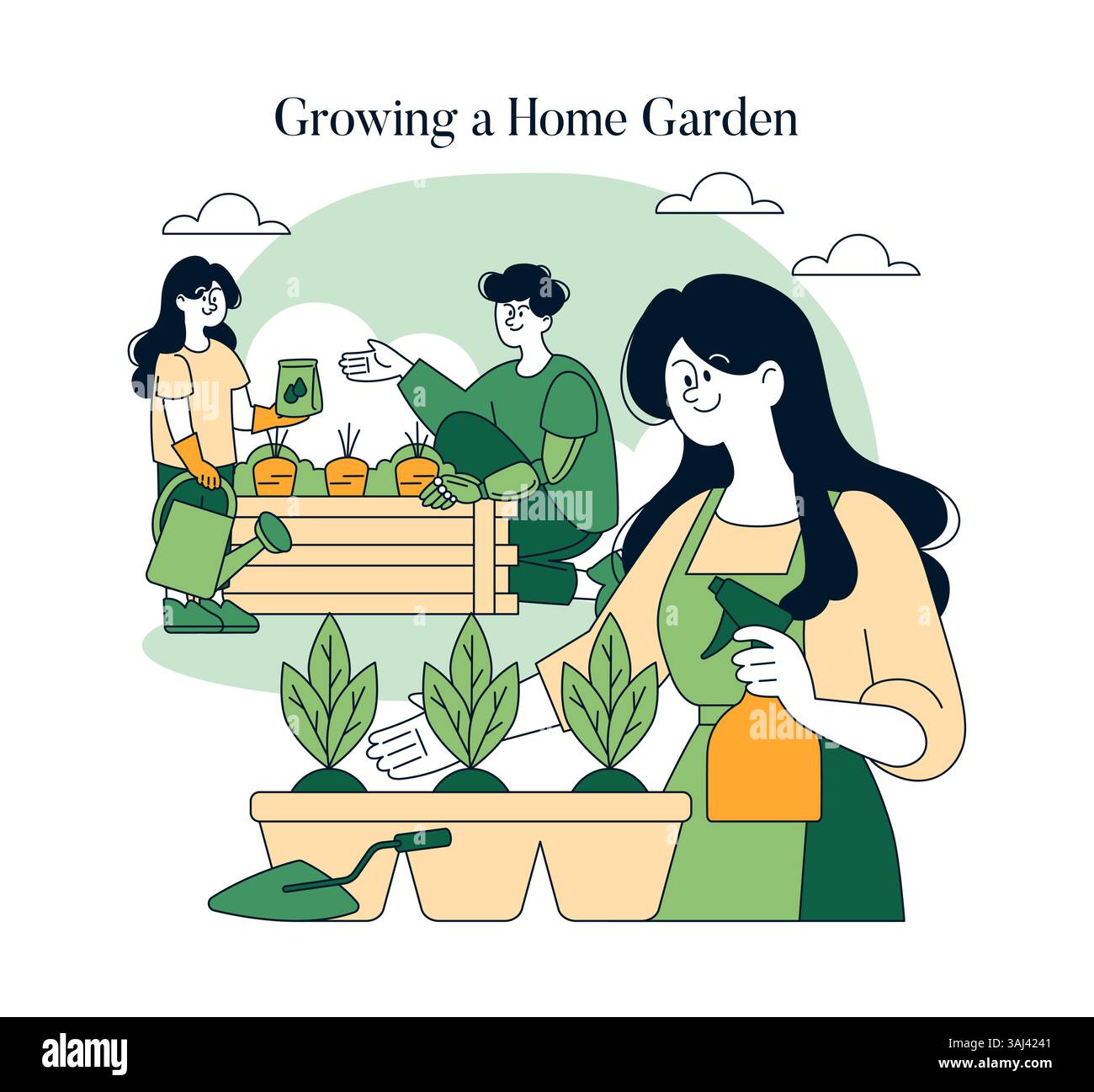 Home gardening promotes sustainability and healthy living. People ...