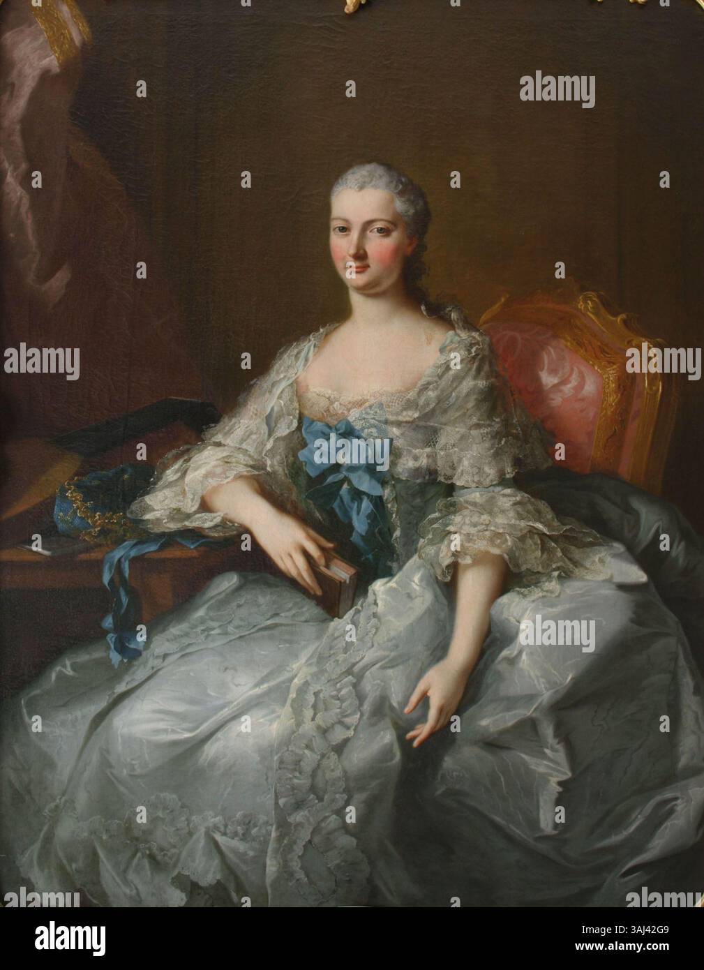 The portrait of Princess Friederike Charlotte of Hesse-Darmstadt, wife ...