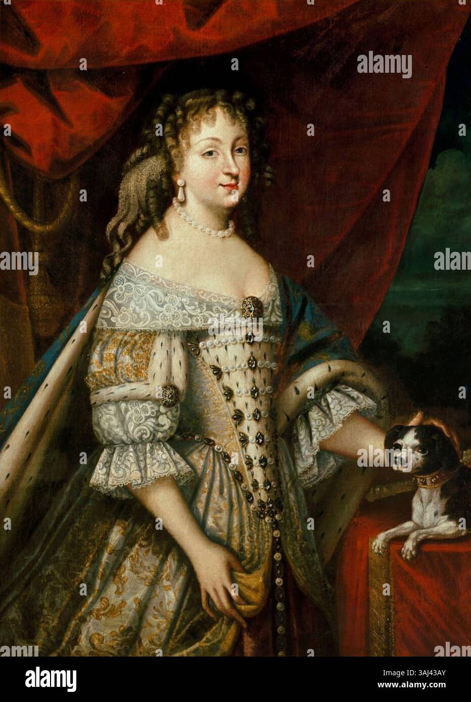 The portrait of Marie Jeanne Baptiste of Savoy-Nemours, painted between ...