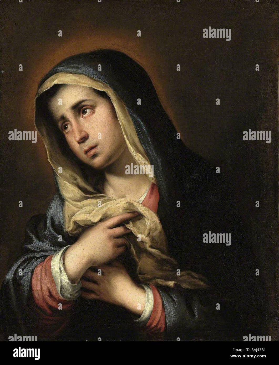 This painting, created in the studio of Bartolomé Esteban Murillo ...